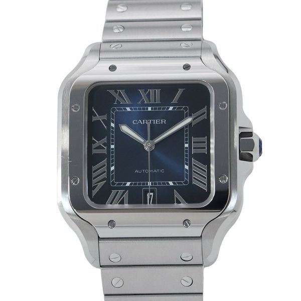 カルティエ サントス ドゥ カルティエ LM WSSA0071 Cartier 腕時計 ブルー文字盤 安心保証 | 中古・新品ブランド販売 ...